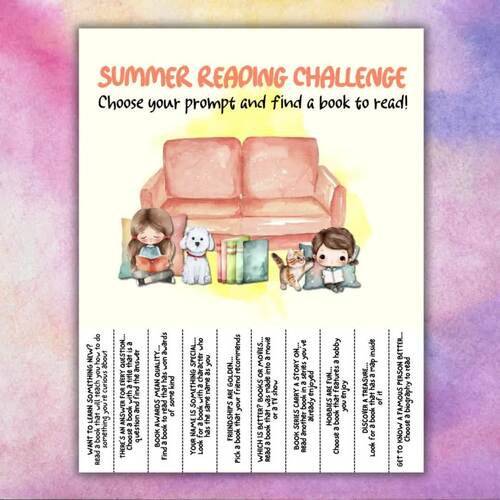 Summer Reading Challenge Bundle for Kids, Kids Reading Tracker, Bookmarks