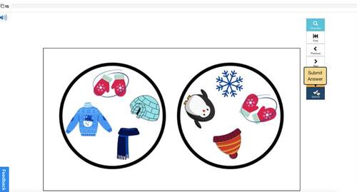 WINTER THEMED SPOT THE MATCH BOOM CARDS:OT /SLP visual perceptual game