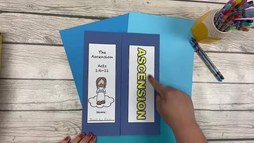 Jesus' Ascension Bible Lesson Lapbook by Teach by Faith | TPT