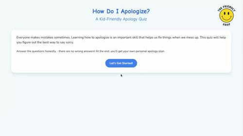 How Do I Apologize? - SEL Conflict Resolution Quiz for Saying Sorry ...