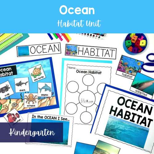 Oceans, Ocean Animals: Kindergarten, 1st Grade Habitat Unit: Crafts ...