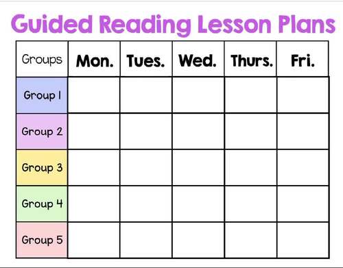 ELA Station Lesson plan Template and Station rotation schedule | TPT