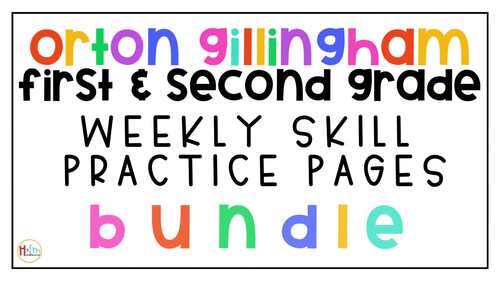 Orton Gillingham Phonics Scope and Sequence│First & Second OG Skills ...