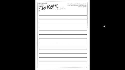 Growth Mindset Journal: 20 Days of Prompts and Differentiated Templates