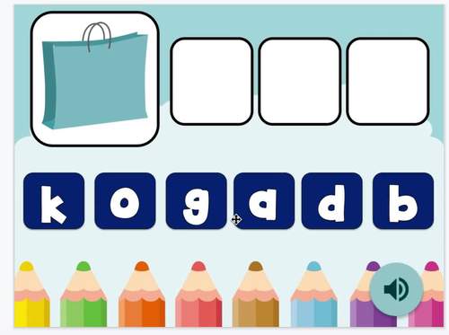 Building CVC Words Practice for Distance Learning (Google Slide)