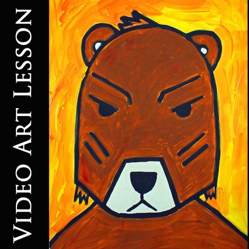 BROWN BEAR Video Art Lesson | Directed Drawing & Painting Project ...
