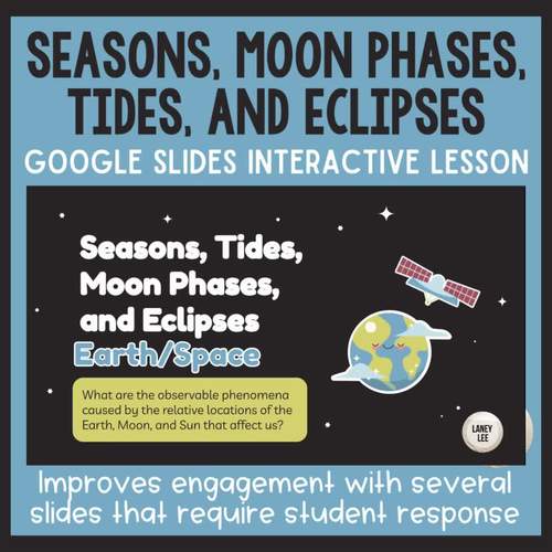 Seasons, Moon Phases, Eclipses, and Tides Google Slides Presentation