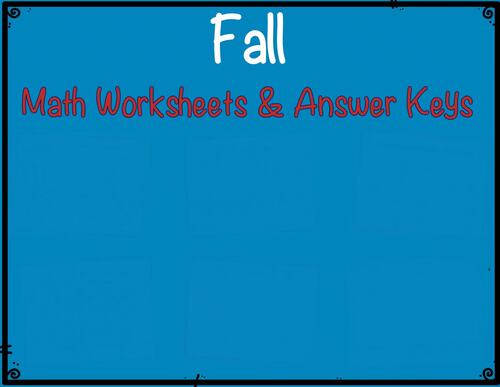 Fall Themed First Grade ELA and Math Worksheets | TPT