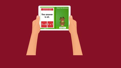 3rd Grade Multiplication Fluency Christmas Theme 3.OA.1, 3.OA.4, 3.OA.7