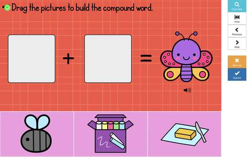 Compound Words | BOOM CARDS | Set 1 by Teaching Literacy | TPT