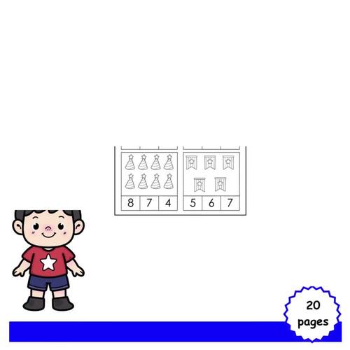 4th of July Math Worksheets | Counting, Missing Numbers & Pattern ...