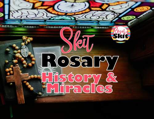 Rosary Activities Bundle: Skit, PowerPoint, Reading Comprehension, & Coloring