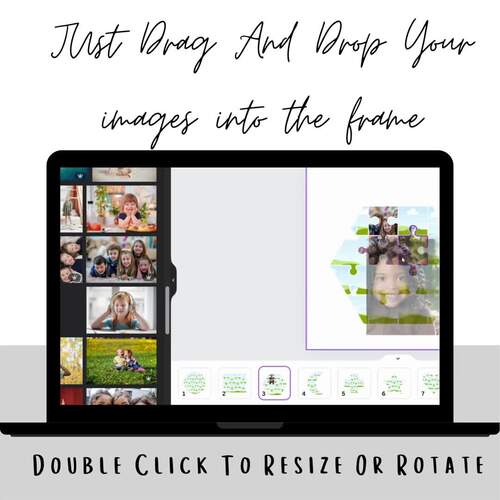 Editable Fill Your Own Canva Frame, Make Your Own Puzzle Canva Template