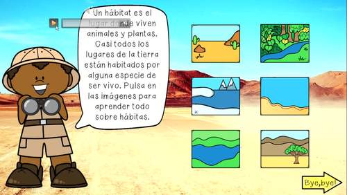 Habitats Virtual Trip in Spanish | End of the year Field Trip | Viaje ...
