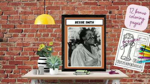 Black History Women of Jazz Posters and Coloring Sheets by The ...