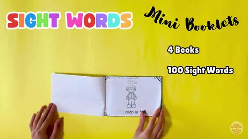 Sight Word Kindergarten Practice | Set of 4 Sight Word Books| Sight ...