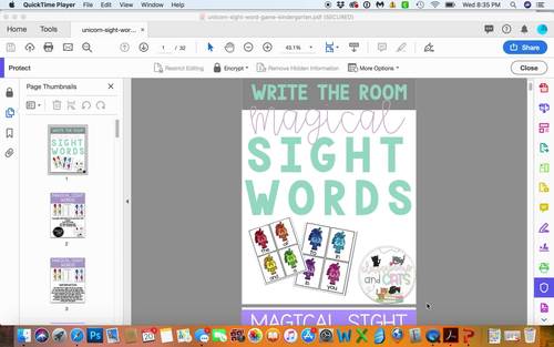 Magical Write the Room Sight Word Game by Classrooms and Cats | TpT