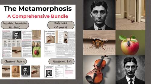 The Metamorphosis by Franz Kafka Unit Bundle (PPT + Workbook + Tests ...