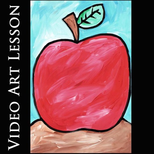 JOHNNY APPLESEED Activity | Easy BIG APPLE Painting BACK-TO-SCHOOL Art ...