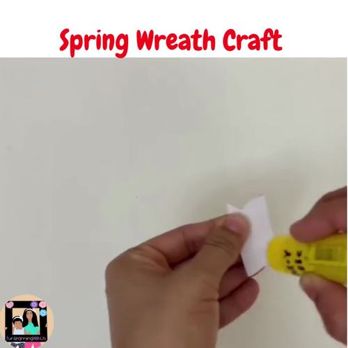 Spring Wreath Craft by Fun Learning With Us | TPT