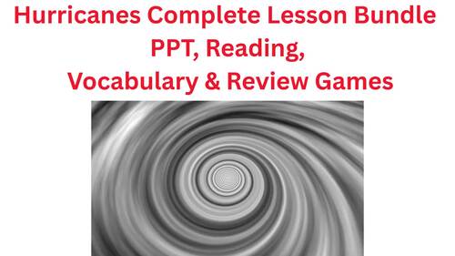Hurricane Activities Bundle Reading, PPT, Games & Worksheets ...
