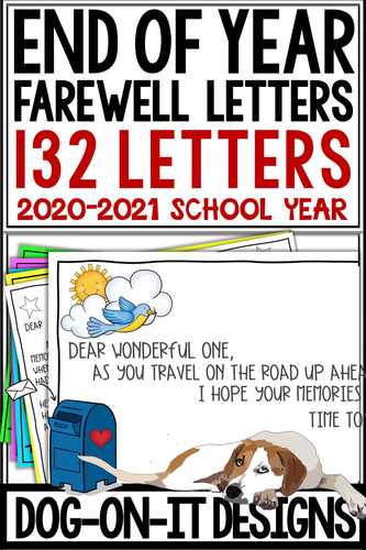 End of Year Letter from Teacher to Students and Parents | TpT