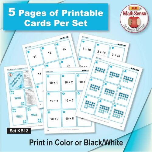 Kindergarten Math Sense Games | Decomposing Numbers to 10 & Teen ...