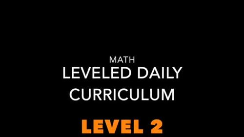 Math Leveled Daily Curriculum {LEVEL 2} by The Autism Helper | TPT