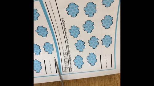 Spring Teen Numbers Counting Objects Exit Tickets by That Tired Teacher