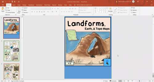 Landforms, Earth, & Topo Maps by The Science Nest | TPT