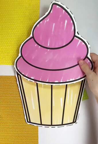 Easter Build a Cupcake Craft April Bunny Spring Craftivity Cut & Paste ...