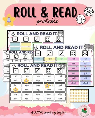 Roll and Read It! Phonics Fluency Pack by cLOVE teaching English