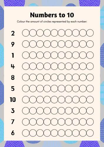 Counting The Number 1-10 Easter Worksheet PreK - 2nd Easter Activity ...
