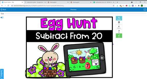 Subtraction from 20 - BOOM Cards by Rogan's Readers | TPT