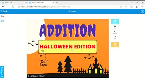 Addition to 10 Boom Cards Halloween by Language Forum | TPT