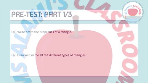 Year 5 Classifying Triangles and Find Missing Angles Introduction ...