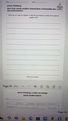 Greta Thunberg: A Young Voice for Change 24-Page Digital Resource Earth Day