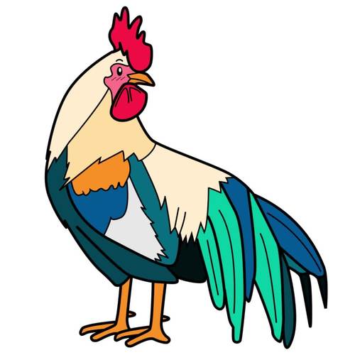 Spring Clipart : 5 Farm Animals N°1 (BW and Color) by Jaimie Navy