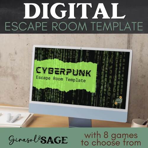 Editable Digital Escape Room – Canva Self-Correcting Game Template
