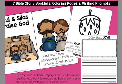 Preschool Bible Lessons and Sunday School Units for Year 2 BUNDLE