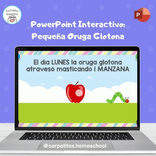 Actividades de La Pequeña Oruga Glotona | PowerPoint basado en el cuento