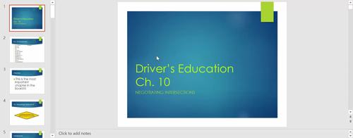 Driver's Education Ch. 1 "You are the Driver" Power Point | TPT