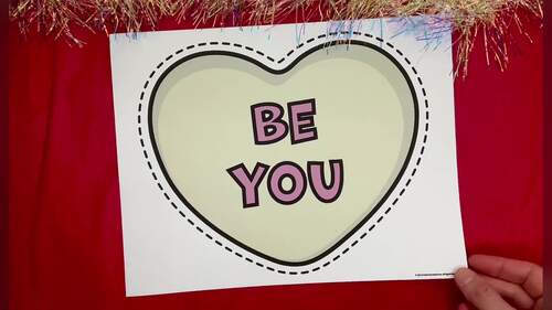 Positive Affirmation Heart Cut-Outs | 10 Messages | 3 Sizes | Valentine ...