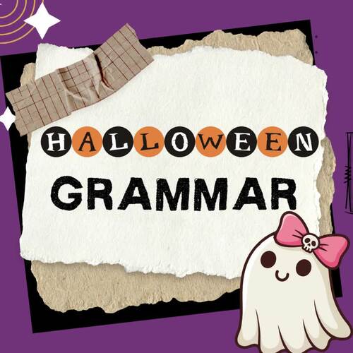 Halloween Grammar Review Pack by RobinBirdCreations | TPT