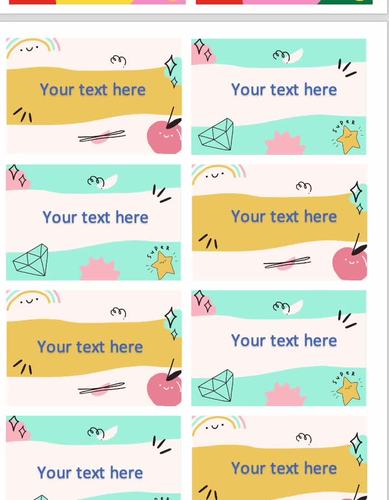 Editable Name and Label Tags by Admin 4 You | TPT