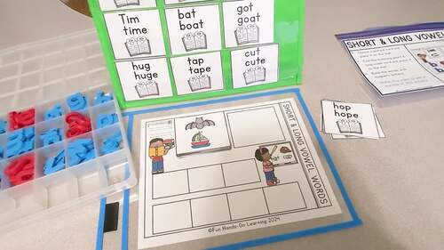 Short & Long Vowel Words Activity by Fun Hands-on Learning | TPT