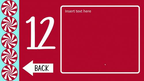 Digital 12 Days of Christmas countdown calendar for PowerPoint and ...