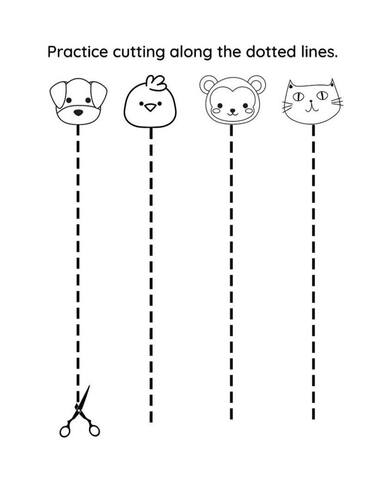 Cutting Practice and skill development !! Scissor Cutting activities