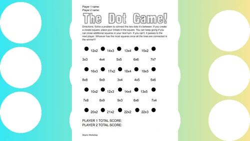 The Dot Game BUNDLE by Skye's Workshop | TPT