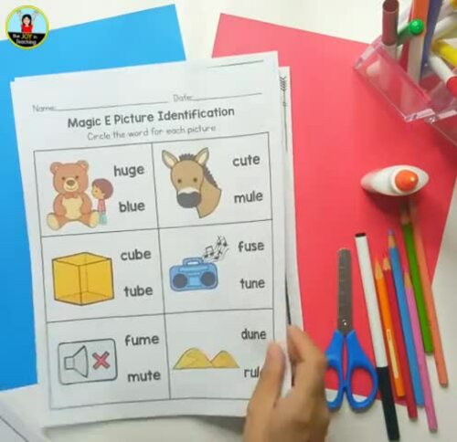 Magic u_e CVCE Worksheet by The Joy in Teaching | TPT